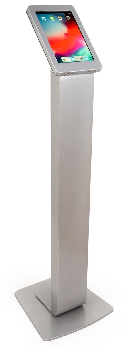 Displays2go 11 Inch iPad Pro Floor Stand, Anti-Theft Enclosure, Hidden ...