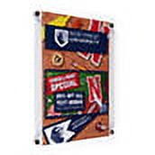 Displays2go 11" x 17" Wall Mount Sign Holder, Recycled Acrylic ...