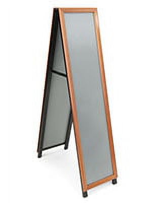 Displays2go 11" x 48" A-Frame Sidewalk Snap Frame, Double Sided - Faux ...
