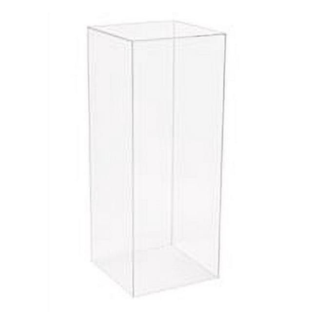 Displays2go 14" x 14" x 36" Acrylic Pedestal w/ Floor Standing Design ...