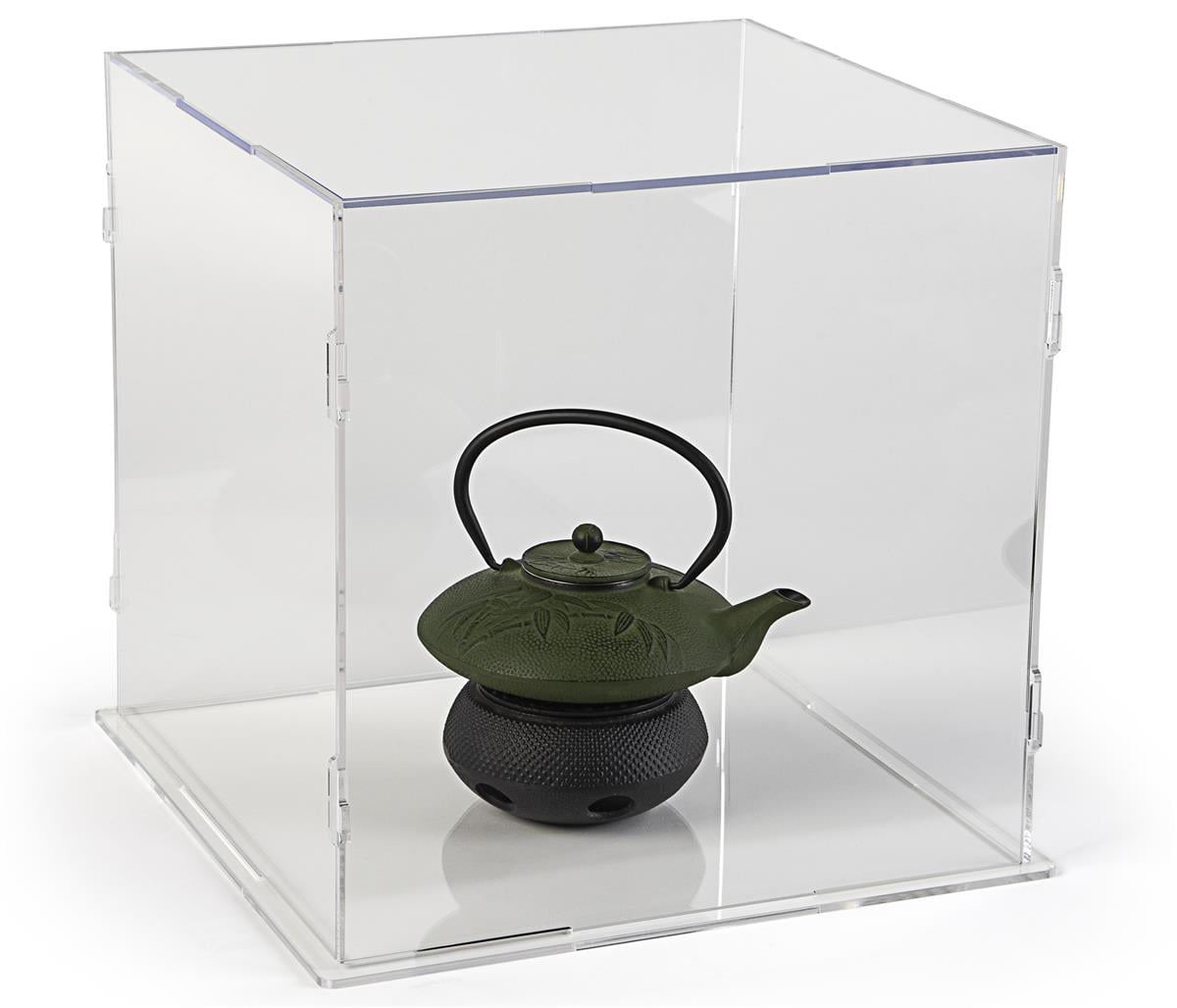 Displays2go 15"x15" Clear Acrylic Display Cube for Collectibles ...