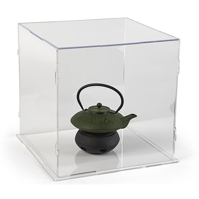 Displays2go 15"x15" Clear Acrylic Display Cube for Collectibles ...