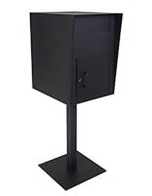 Displays2go Outdoor Pedestal Drop Box, 16W x 52H, Steel Build ...