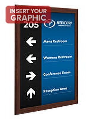 Displays2go 18" x 24" Poster Frame for Wall, Snap Open, Non-Glare Lens ...