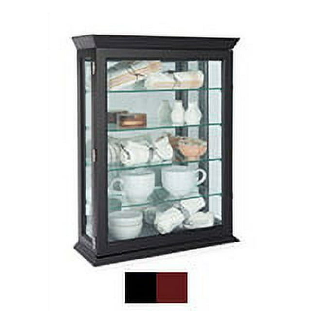 Displays2go 21" Countertop/Wall Mount Display Case, Adjustable Shelves ...