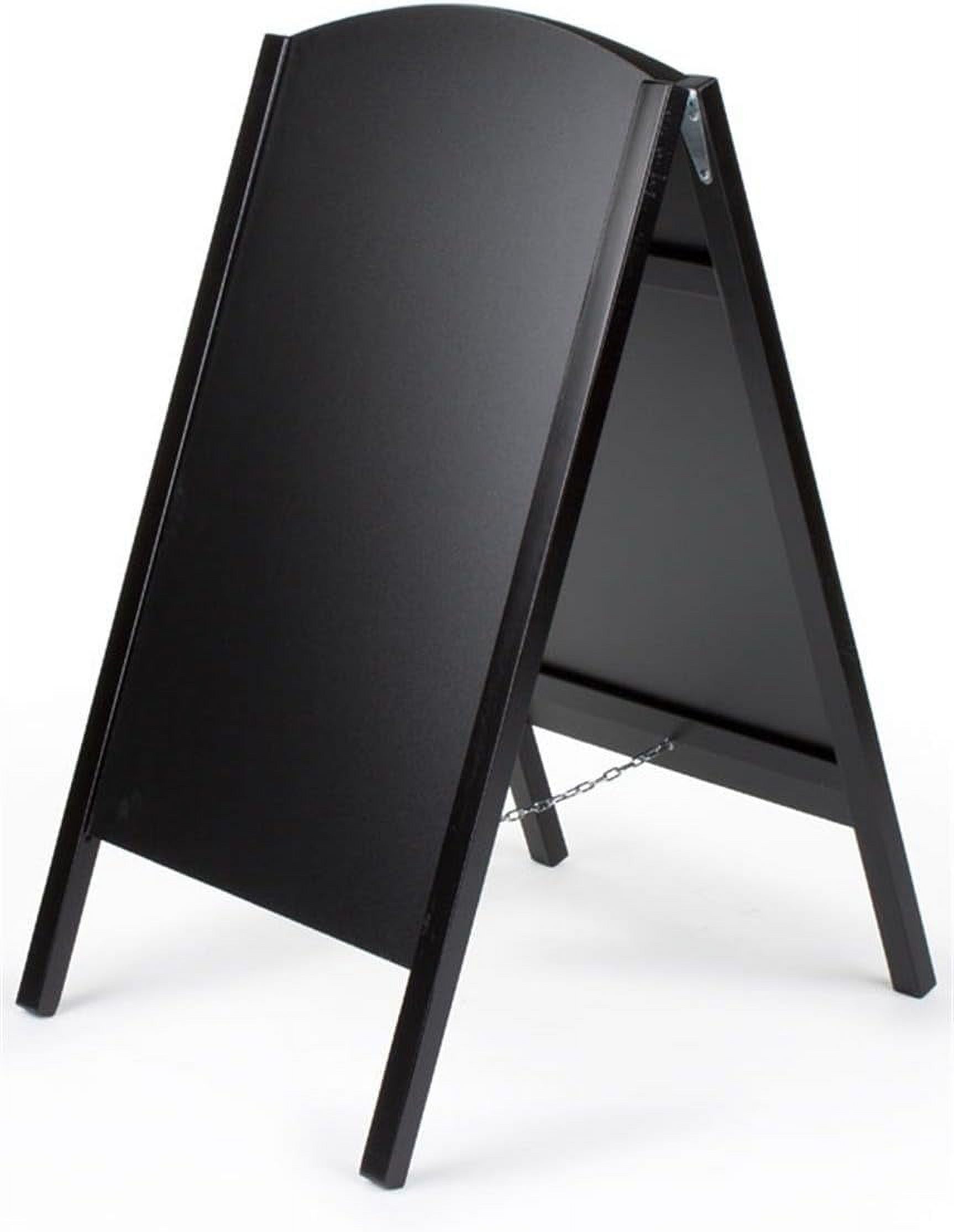 Displays2go 21" x 34" Black A-Frame Chalkboard - Wet Erase Chalkboard ...