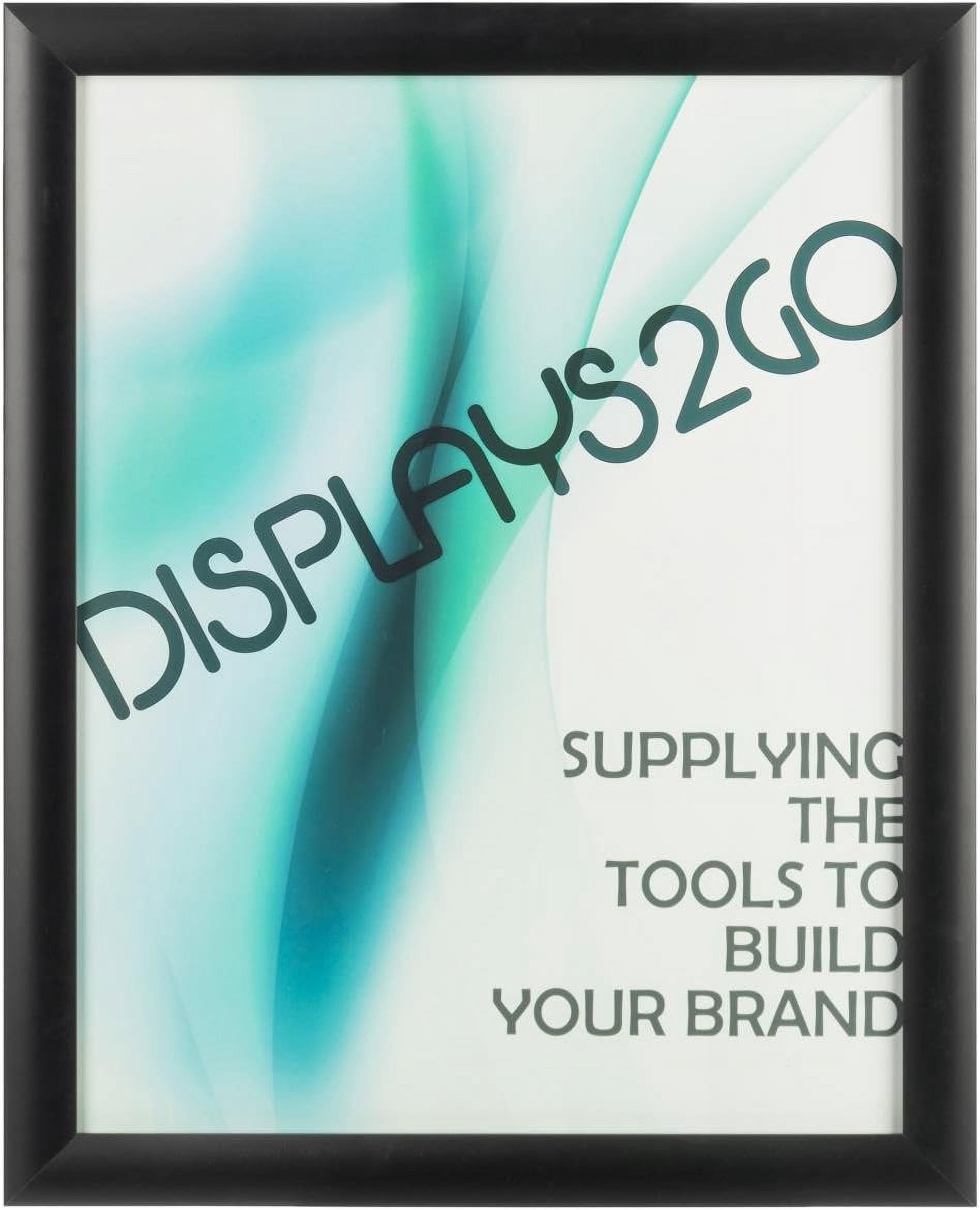 Displays2go 22" x 28" Poster Frame for Wall Mount, Quick Snap, Beveled ...