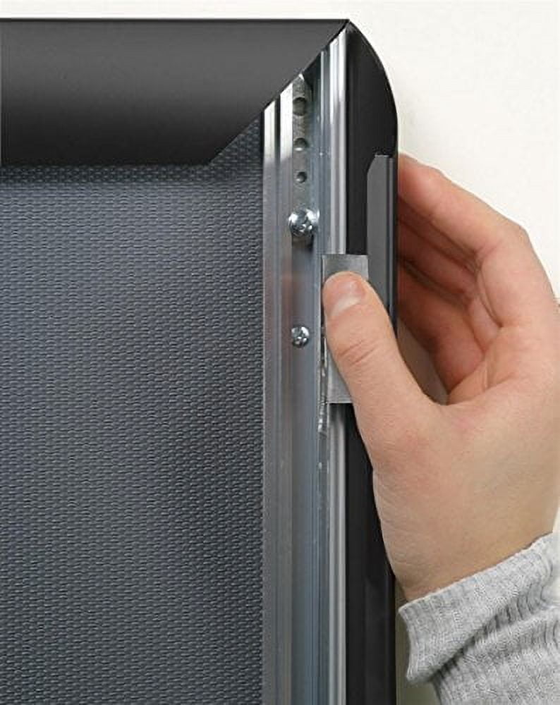 Displays2go 22" x 28" Poster Frame for Wall Mount, Quick Snap, Beveled ...