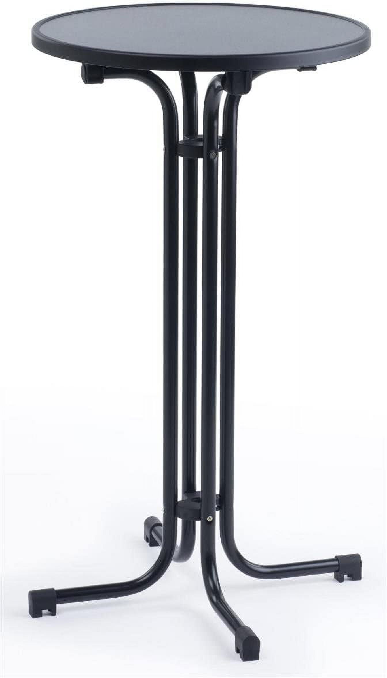 Displays2go 23.5 Inch Round Pub Table with MDF Top, 42.25 Inch Tall ...