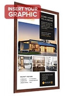 Displays2go 24" x 36" Poster Frame for Wall, Snap Open, Non-Glare Lens ...