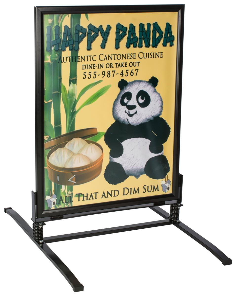 Displays2go 30" x 40" Sidewalk Sign, Waterproof, Snap Frame, Spring ...
