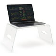 Displays2go Acrylic Countertop Monitor Riser, 16.5" x 11.75" Surface, 9 ...