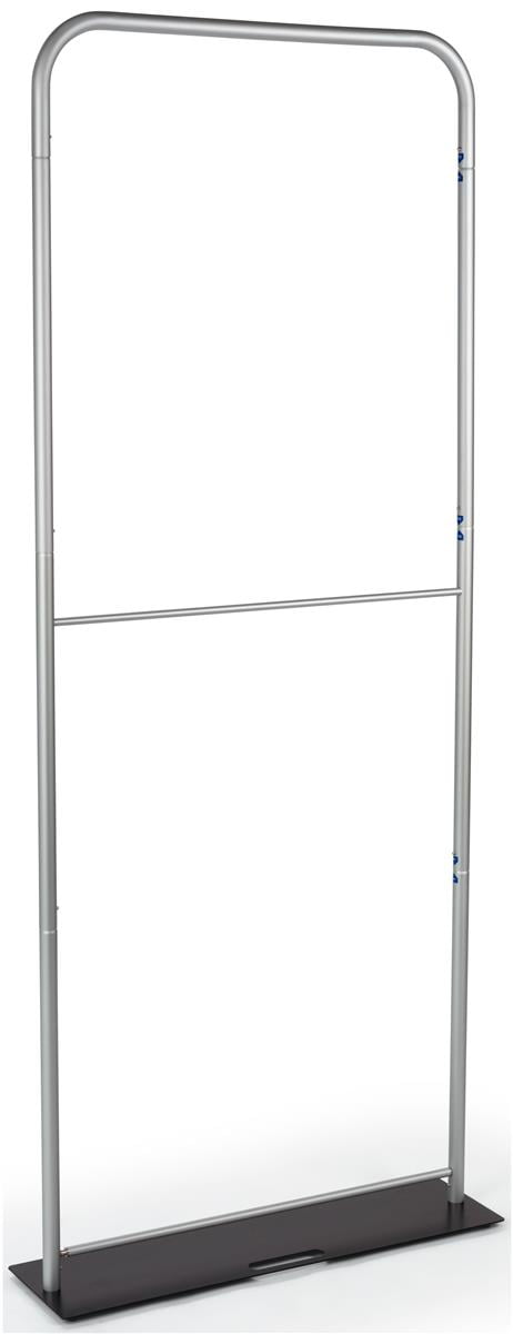 Displays2go Banner Stand with Stretch Fabric, Portable, Aluminum ...