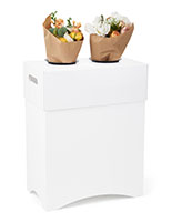 Displays2go Cardboard Flower Display, 2 Waterproof Plastic Buckets ...