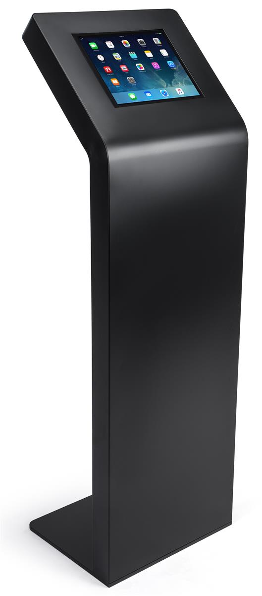 Displays2go Floorstanding Digital Tablet Enclosure, Locking ...