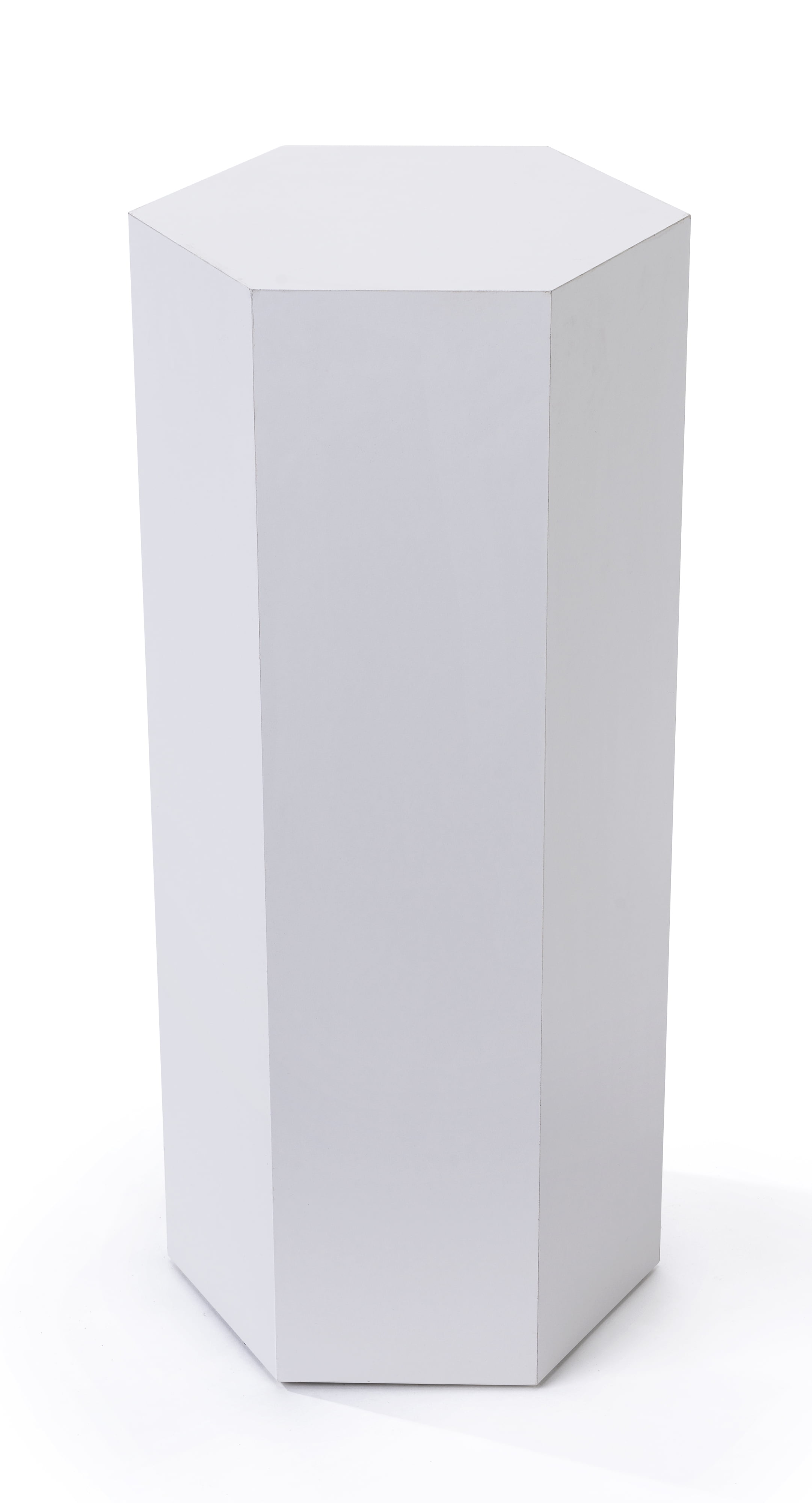 Displays2go Hexagon Retail Display Pedestal, Laminated Particle Board ...