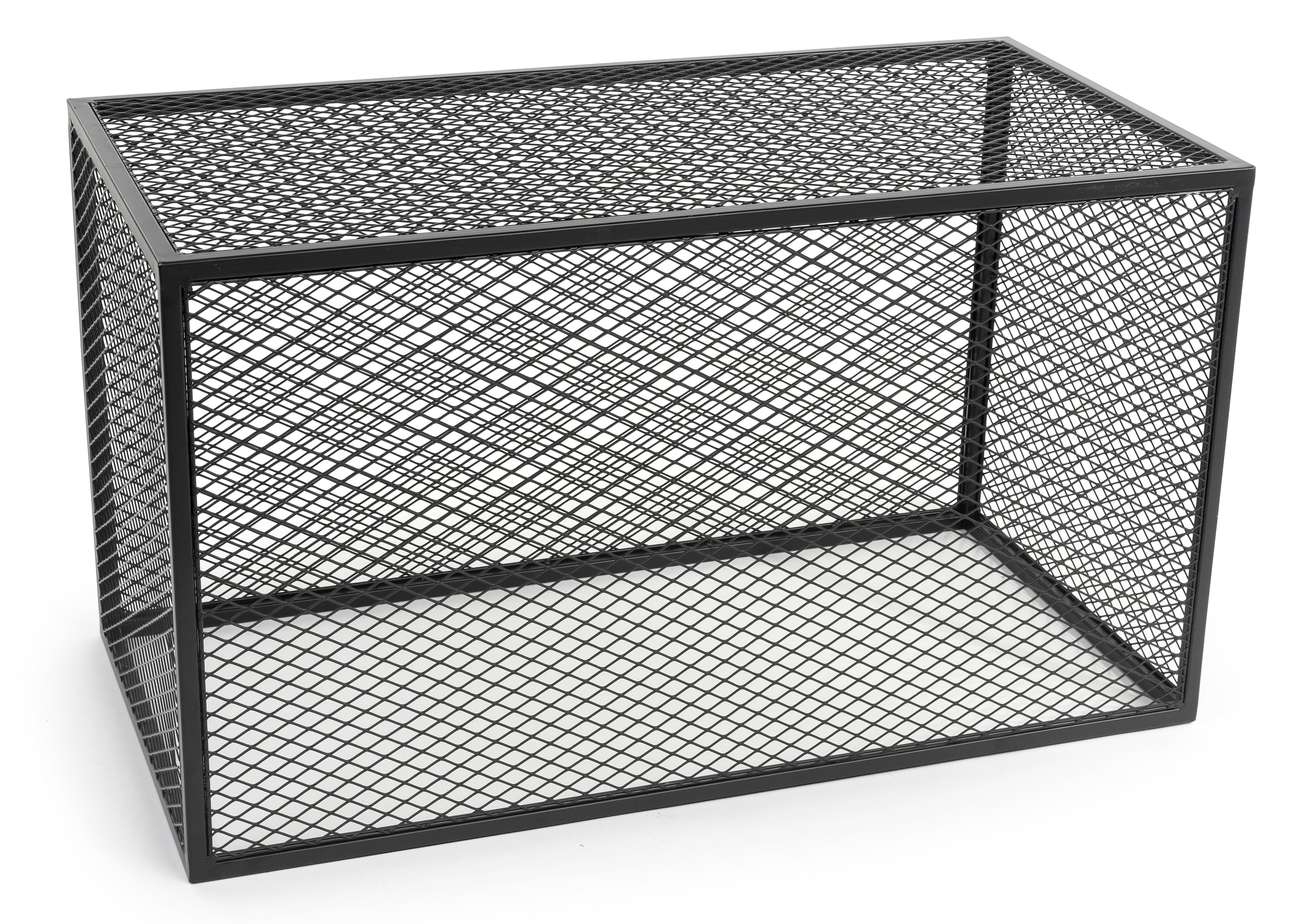 Displays2go Iron Retail Riser, 35" W x 18" D x 20" H, Black Metal ...