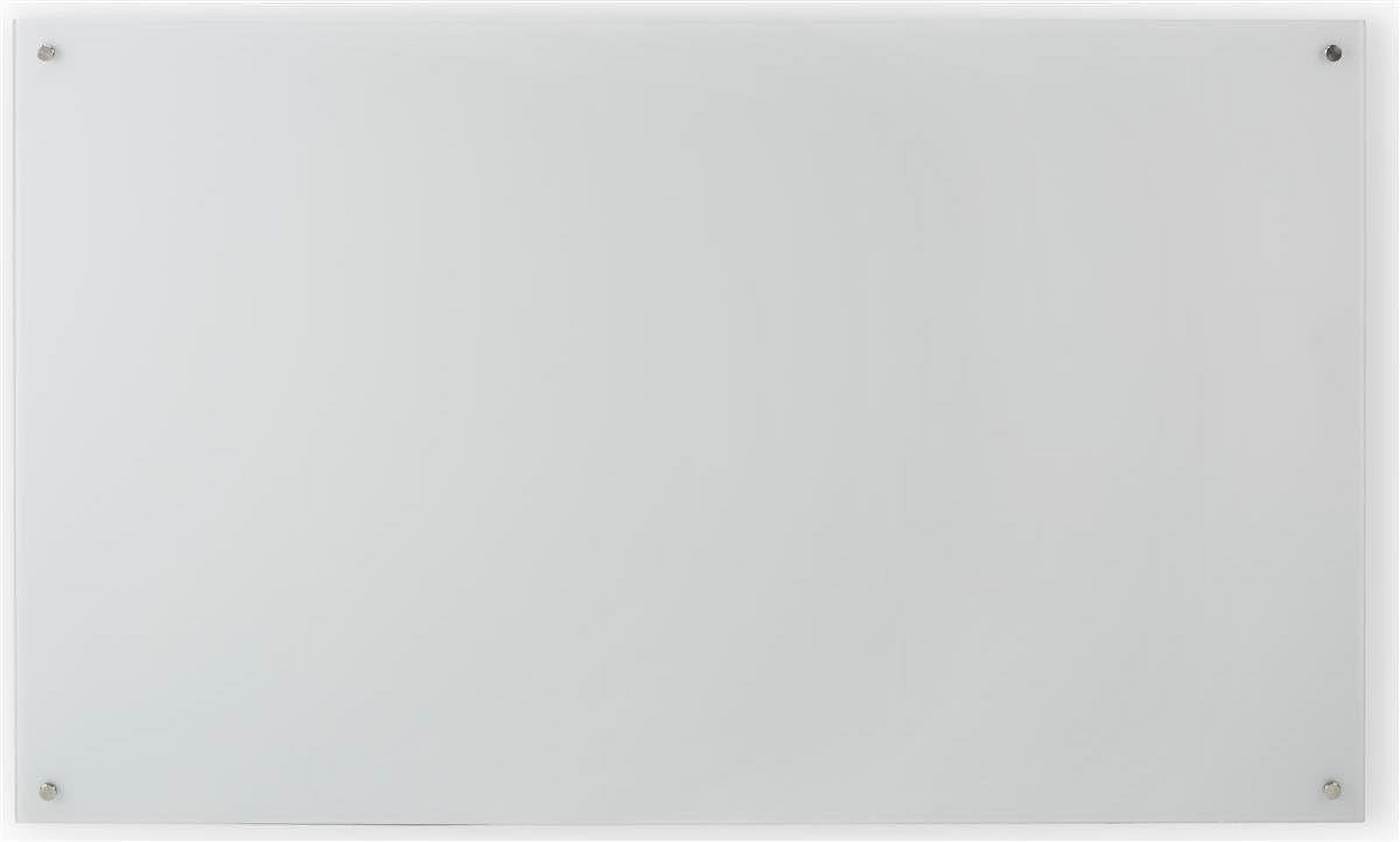 Displays2go, Magnetic Glass Whiteboard, Made of Tempered Glass, Wall ...