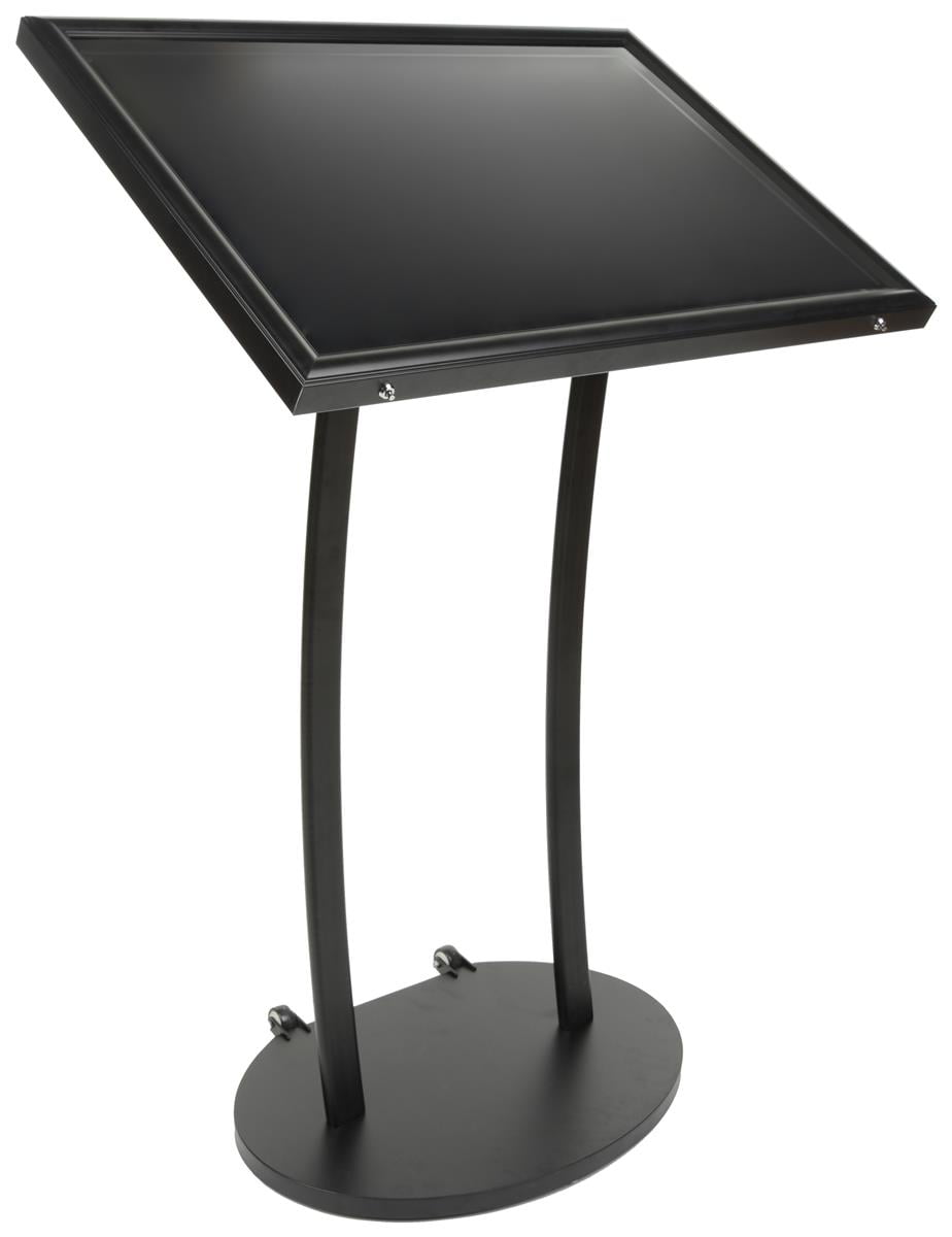 Displays2go Magnetic Menu Display Stand, Includes Magnets, Wheels ...