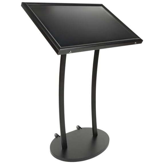 Displays2go Magnetic Menu Display Stand, Includes Magnets, Wheels ...