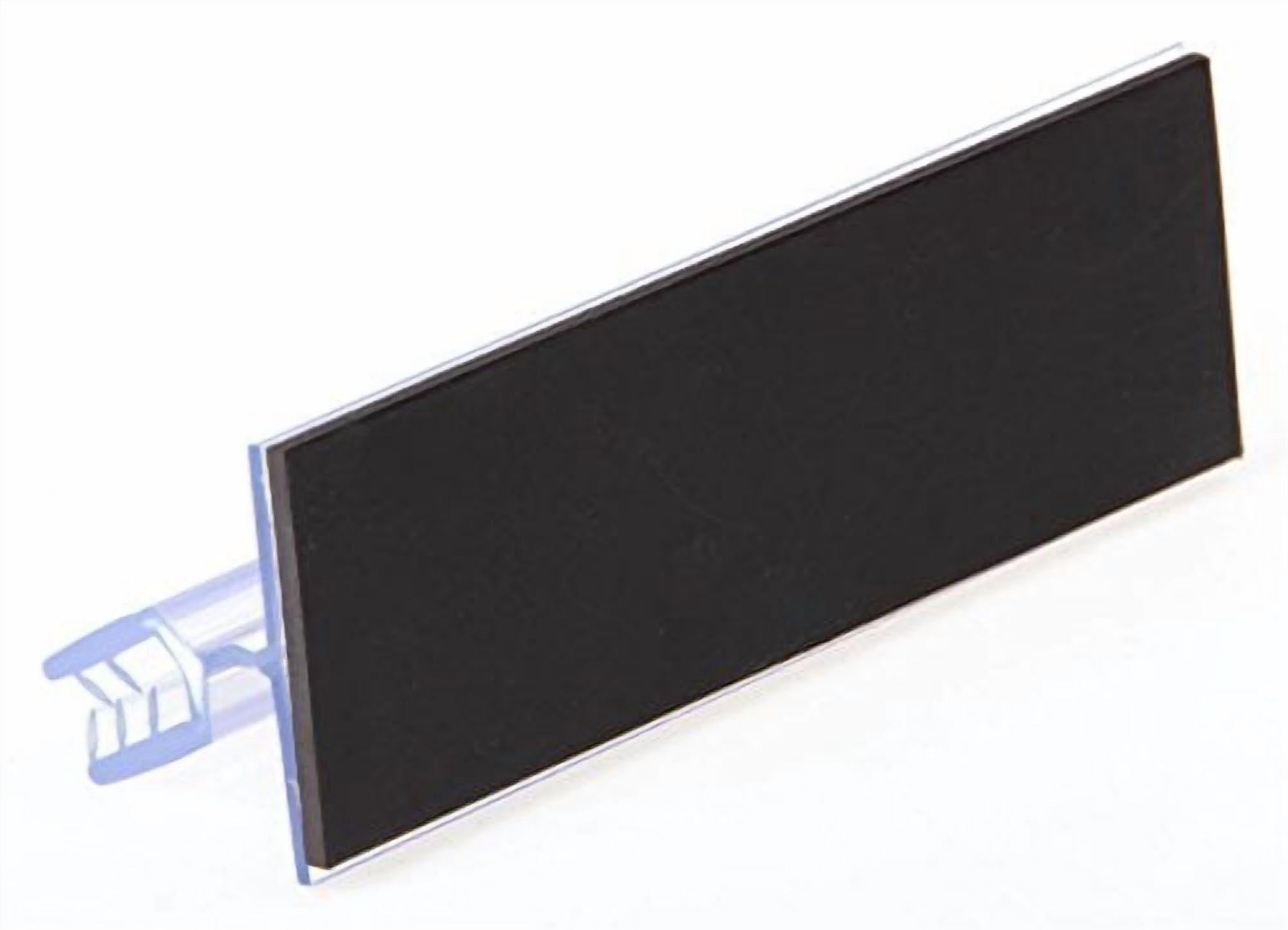 Displays2go Magnetic Price Tag Holders, Tooth-Like Gripper, Plastic, Set of 100 (Clear ...