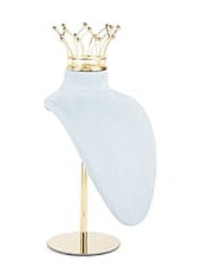 Displays2go PU Foam Headless Mannequin Bust w/ Crown, Countertop ...