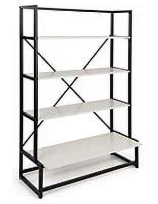 Displays2go Portable Shelving Display with 4 Tiers, Floor Standing ...
