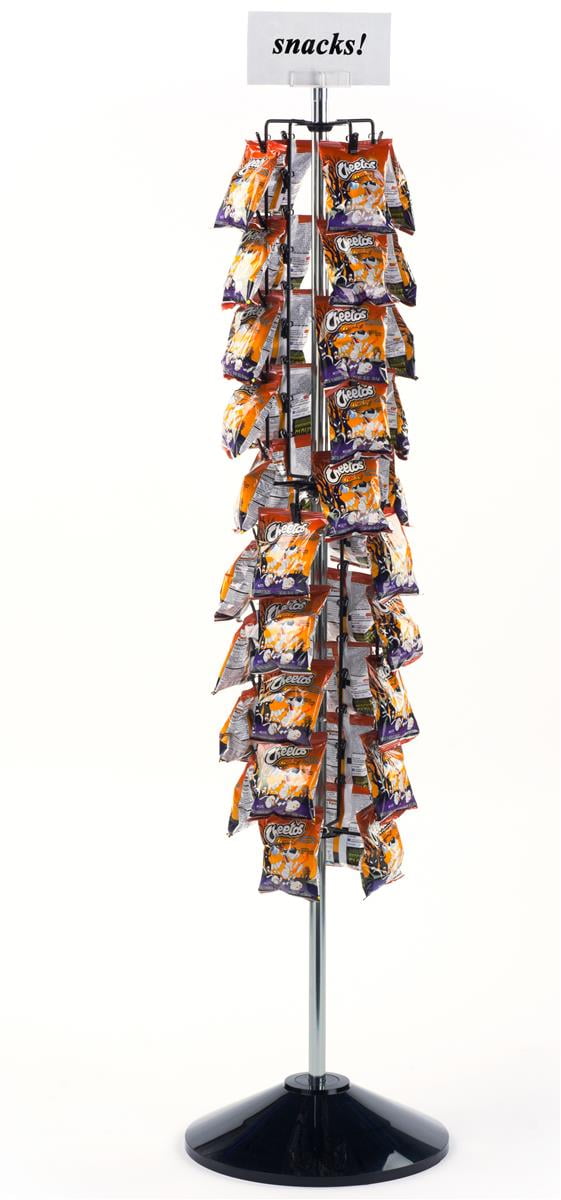 Displays2go Potato Chip Rack With Clip Strips, 61"h - Walmart.com