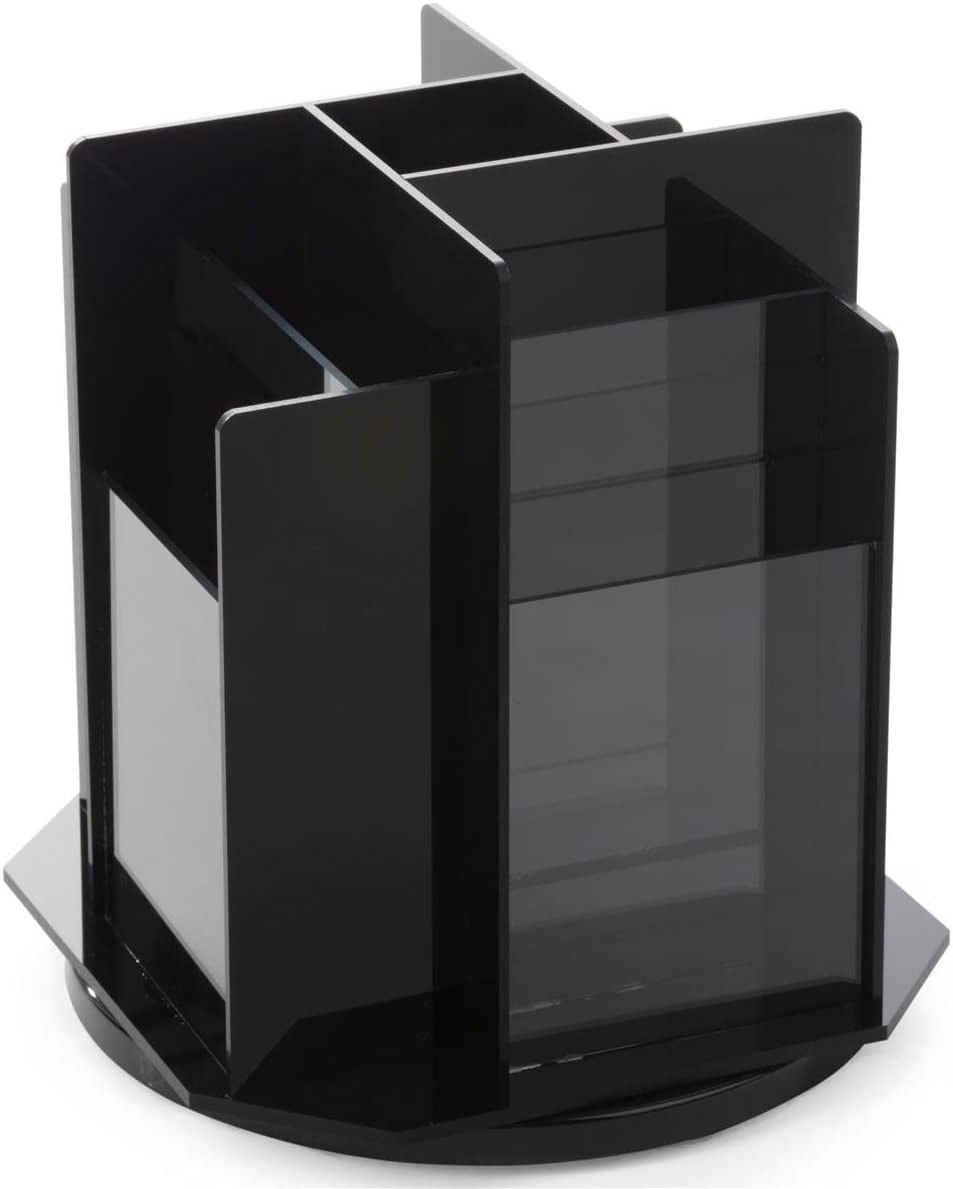 Displays2go Rotating Literature Rack with (8) 4x9 Tiered Pockets ...
