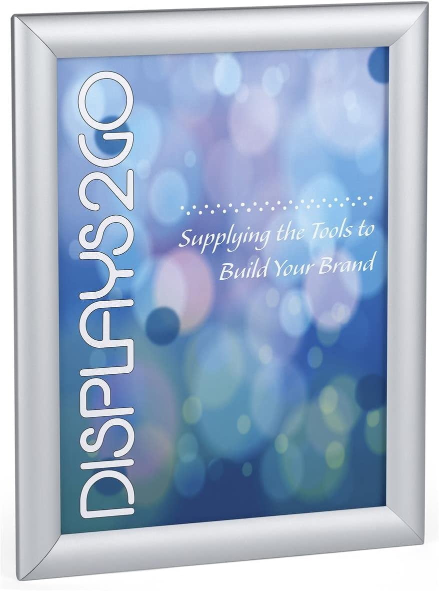 Displays2go Snap Open Sign Holder Frame, 8.5 x 11 Inch, Wall Mount or ...