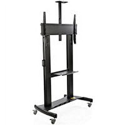 Displays2go TVSTN80BK TV Cart with Wheels, Stand for 60" To 100 ...