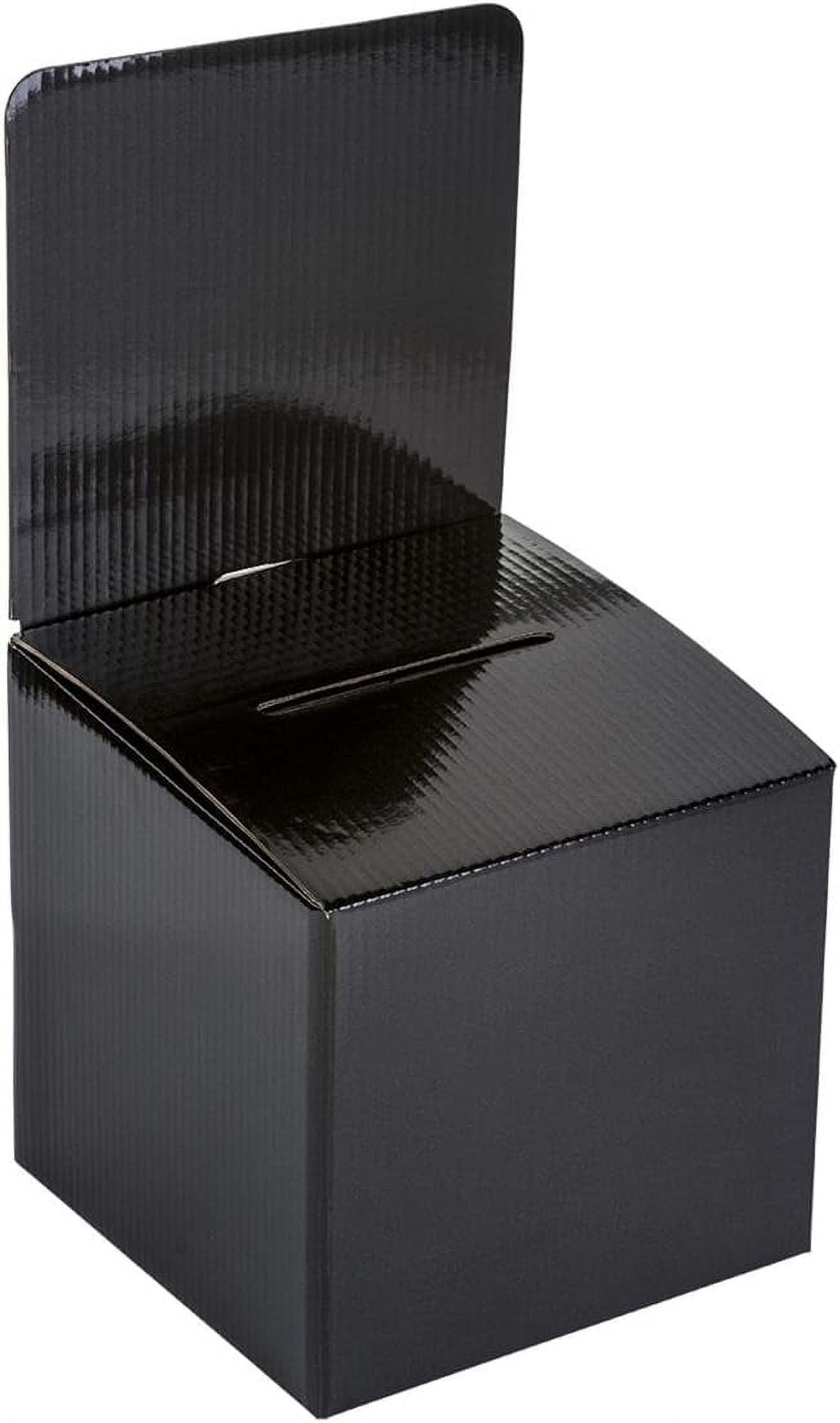 Displays2go WCBBBK Cardboard Ballot Box, Set of 10, Countertop ...