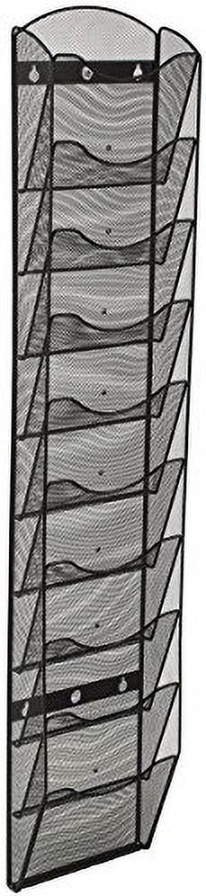 Displays2go Wall Mount Literature Rack, File Folder Organizer, 10 ...