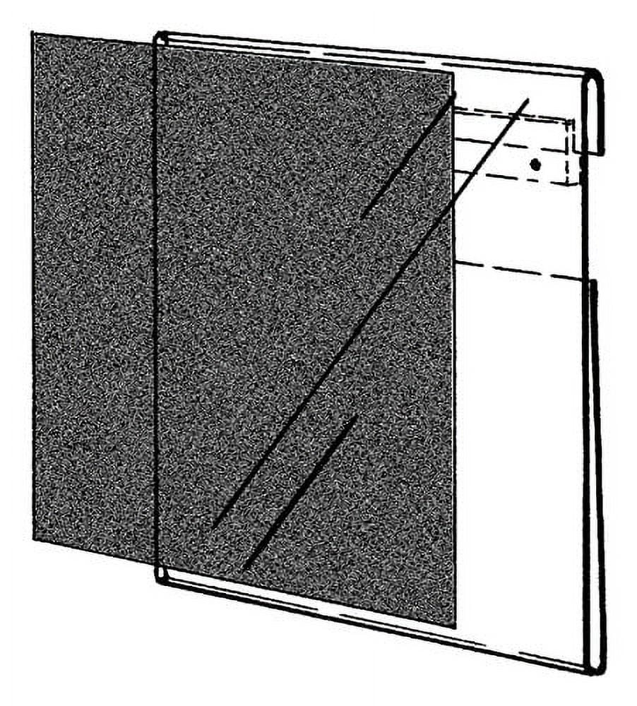 Displays2go Wall Mount Sign Holder for 18 x 24 Inch Posters, Clear ...