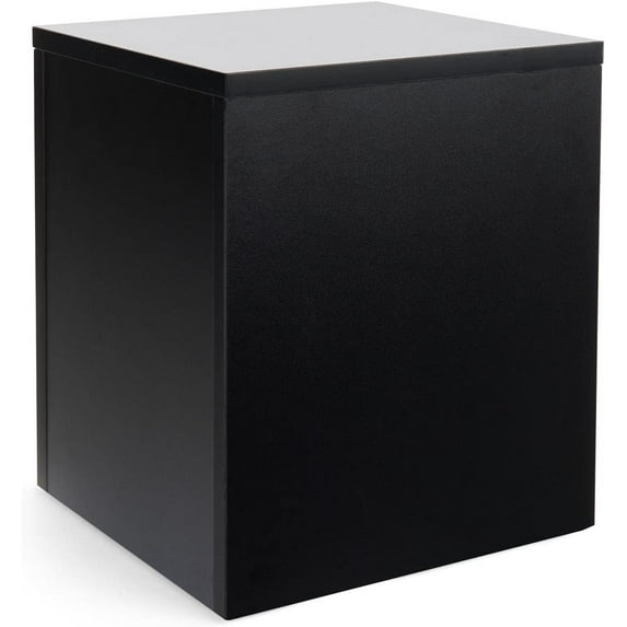Displays2go White Merchandise Display Cube, 16 Inch Tall with ...
