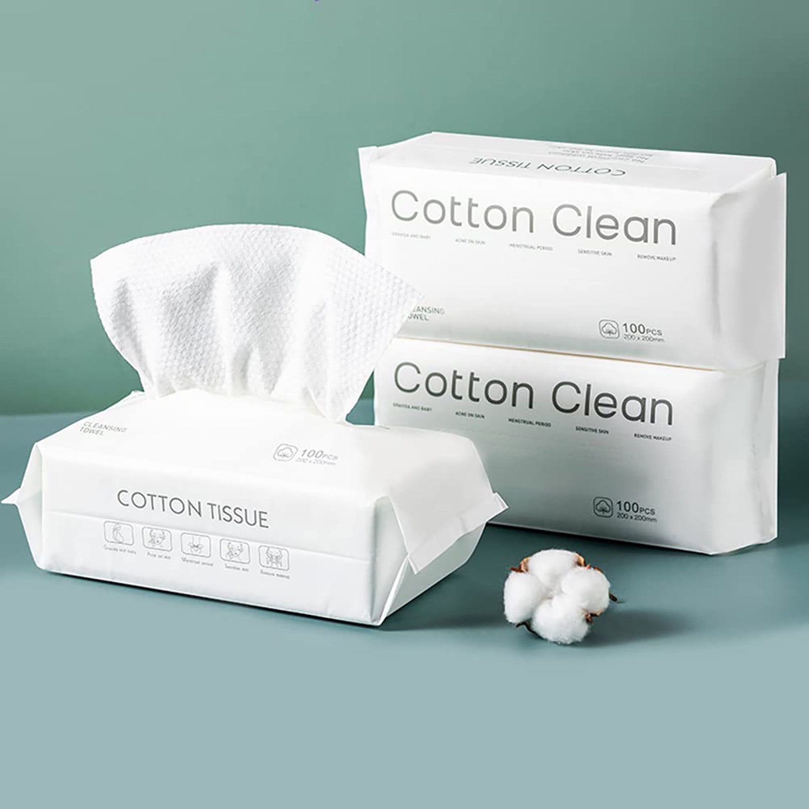 Disposabel Face Cloths For Washing Cotton Facial Wipes Face Towel Lint ...