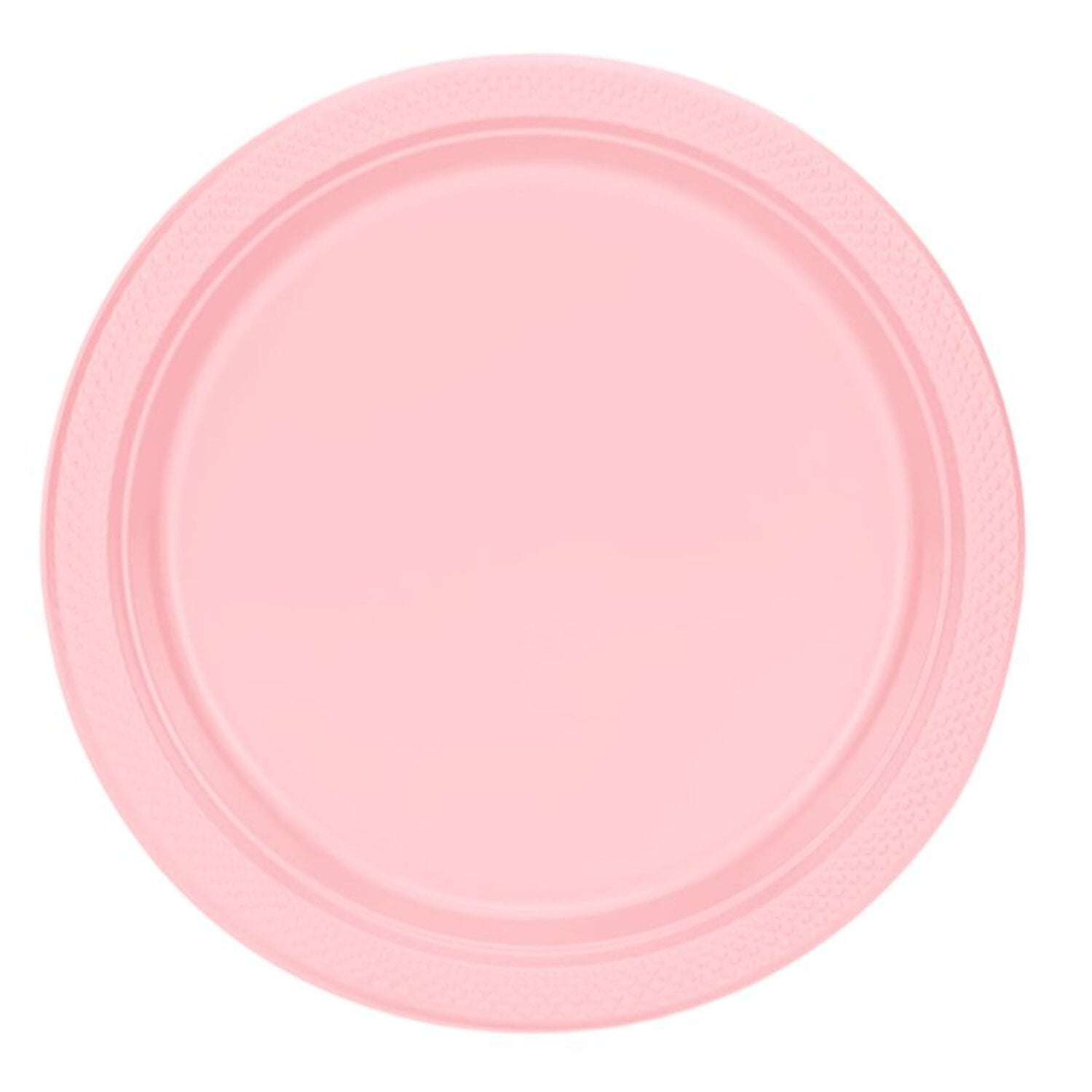 10" Pink Diner Plastic Plates: 4 Pack - Walmart.com