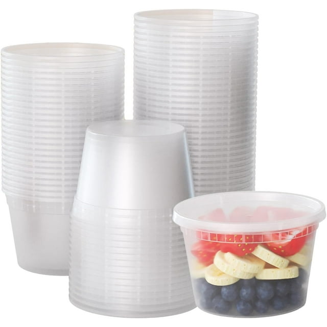 Disposable 16 oz Plastic Containers With Lids - Of Each Containers And ...