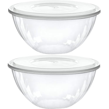 48 oz Clear Plastic Serving Bowls (12 Pack) Disposable Candy Dishes ...