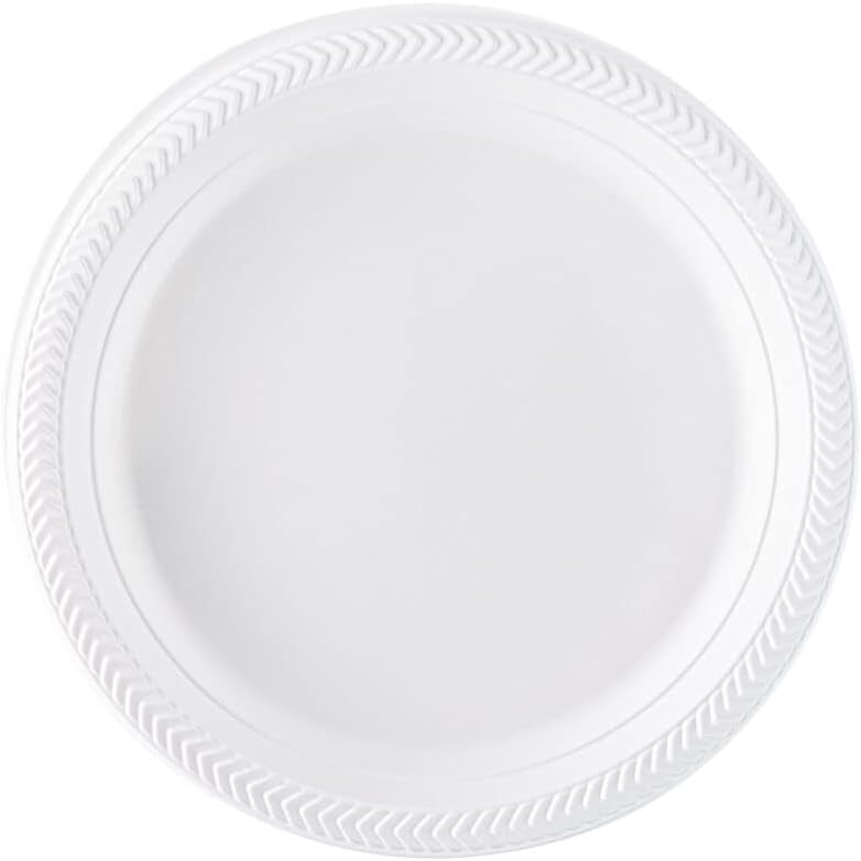 Disposable 7" inch Round White Plastic Plates - China Like Party Plates ...