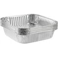Disposable 8'' X 8'' X 2'' Inch Square Aluminum Tin Foil Baking Pans ...