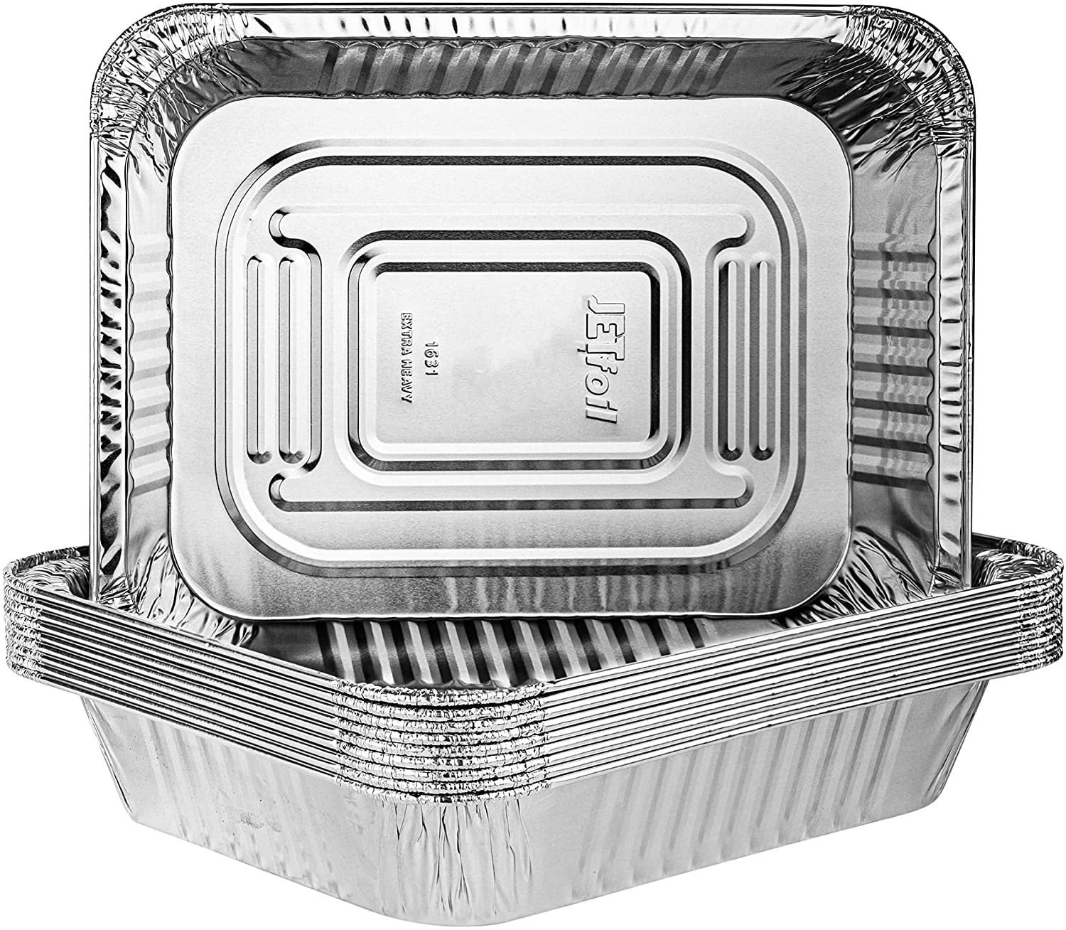 Disposable 9 x 13 Heavy Weight Aluminum Foil Pans Half Size Deep Steam ...