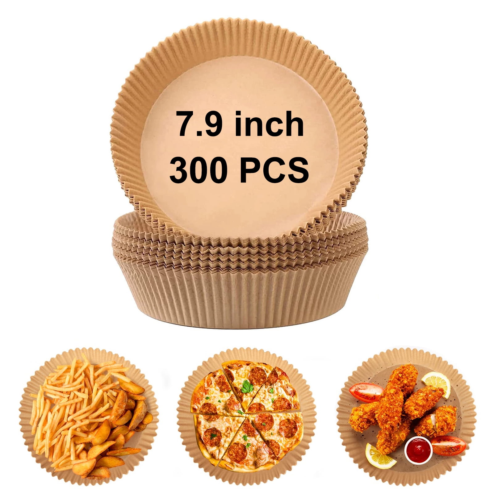 Disposable Air Fryer Baking Paper Liners, 300 PCS 7.9 Inch Round Oil ...
