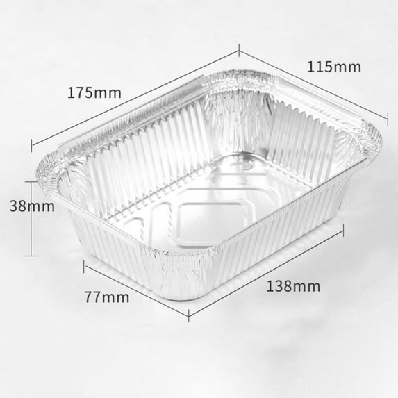 Disposable Air Fryer, Oil-Proof Rectangular Aluminum Foil Tray, Non ...