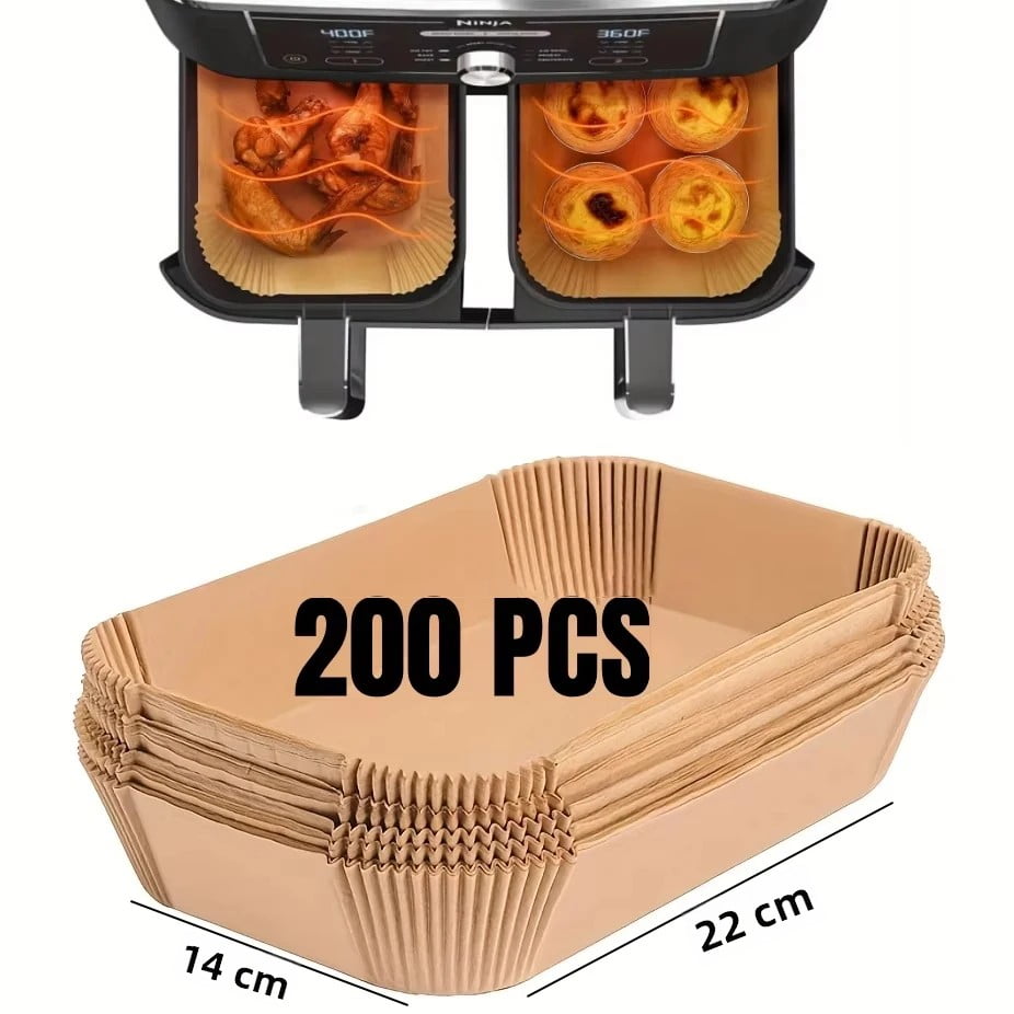 Disposable Air Fryer Paper, Oil and Water Resistant, for Baking and ...