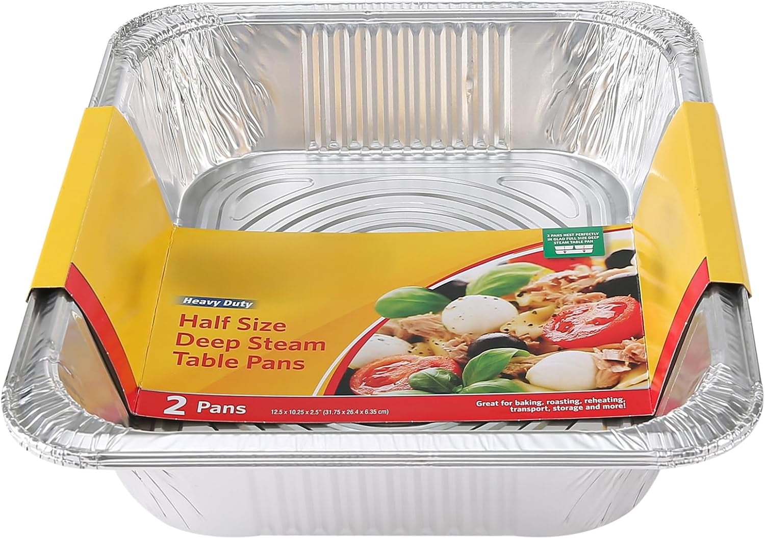 Disposable Aluminum All Purpose Pans , Printed Colorful Foil Steam Pans ...