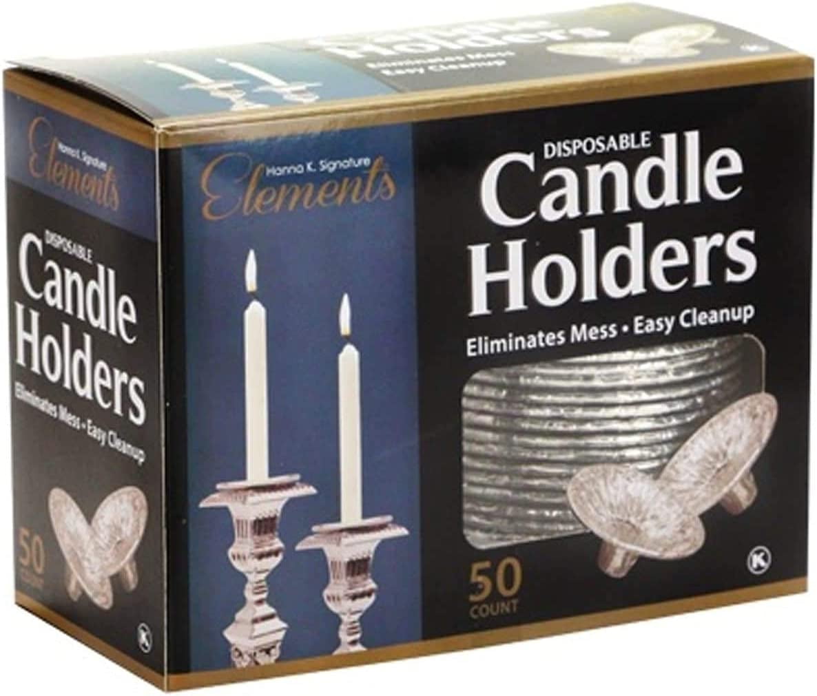 Disposable Aluminum Candle Holders-Heavy Duty Aluminum Protector, Drip ...
