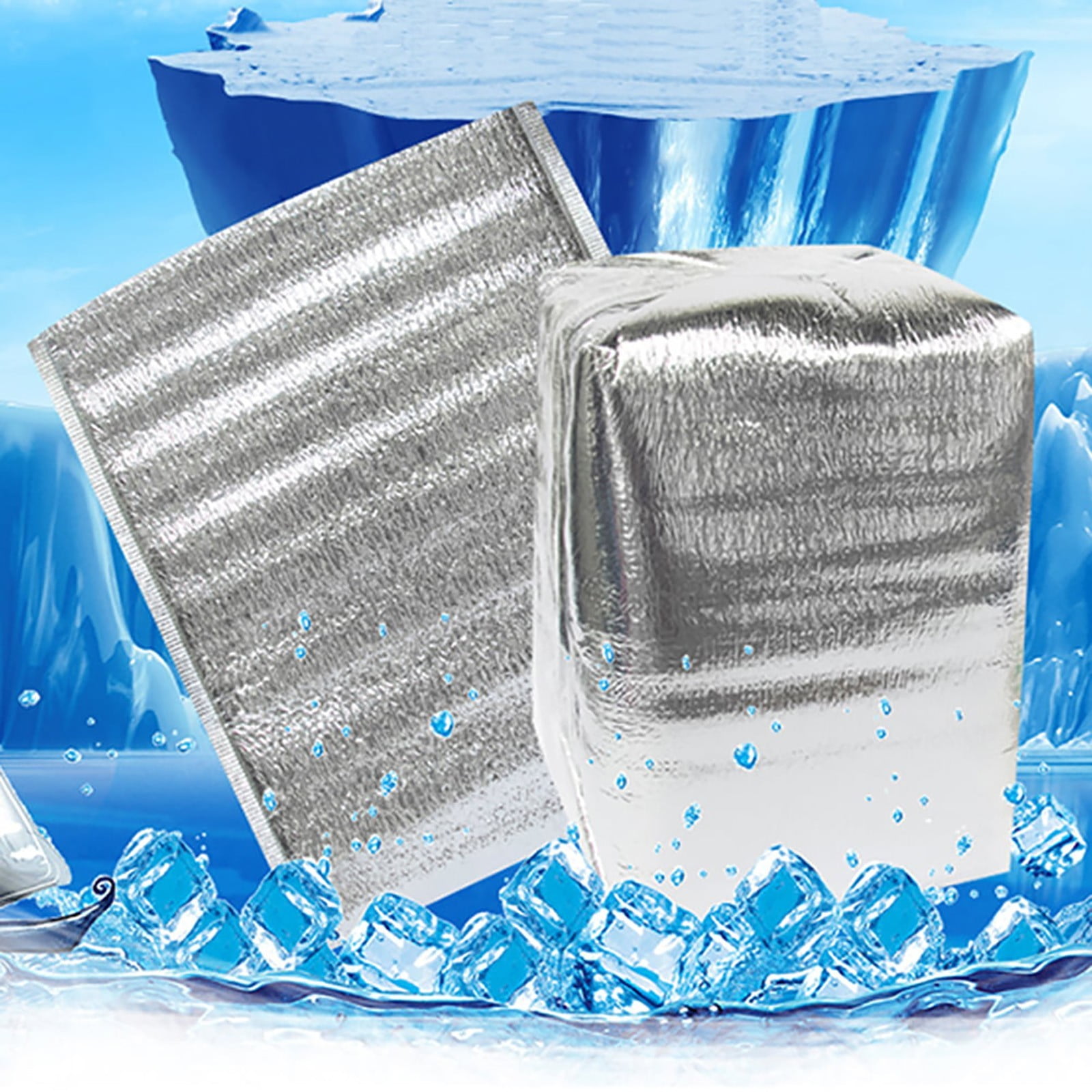 Disposable Aluminum Foil Insulation Bags - Thermal Food Delivery Bags ...