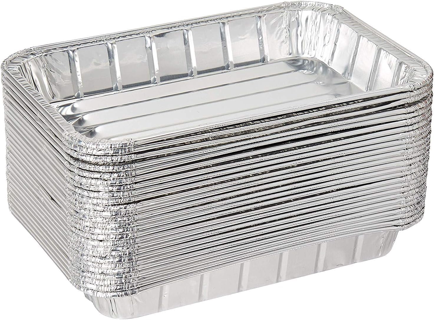 Disposable Aluminum Foil Toaster Oven Pans, 20 Count, Mini Broiler Size ...