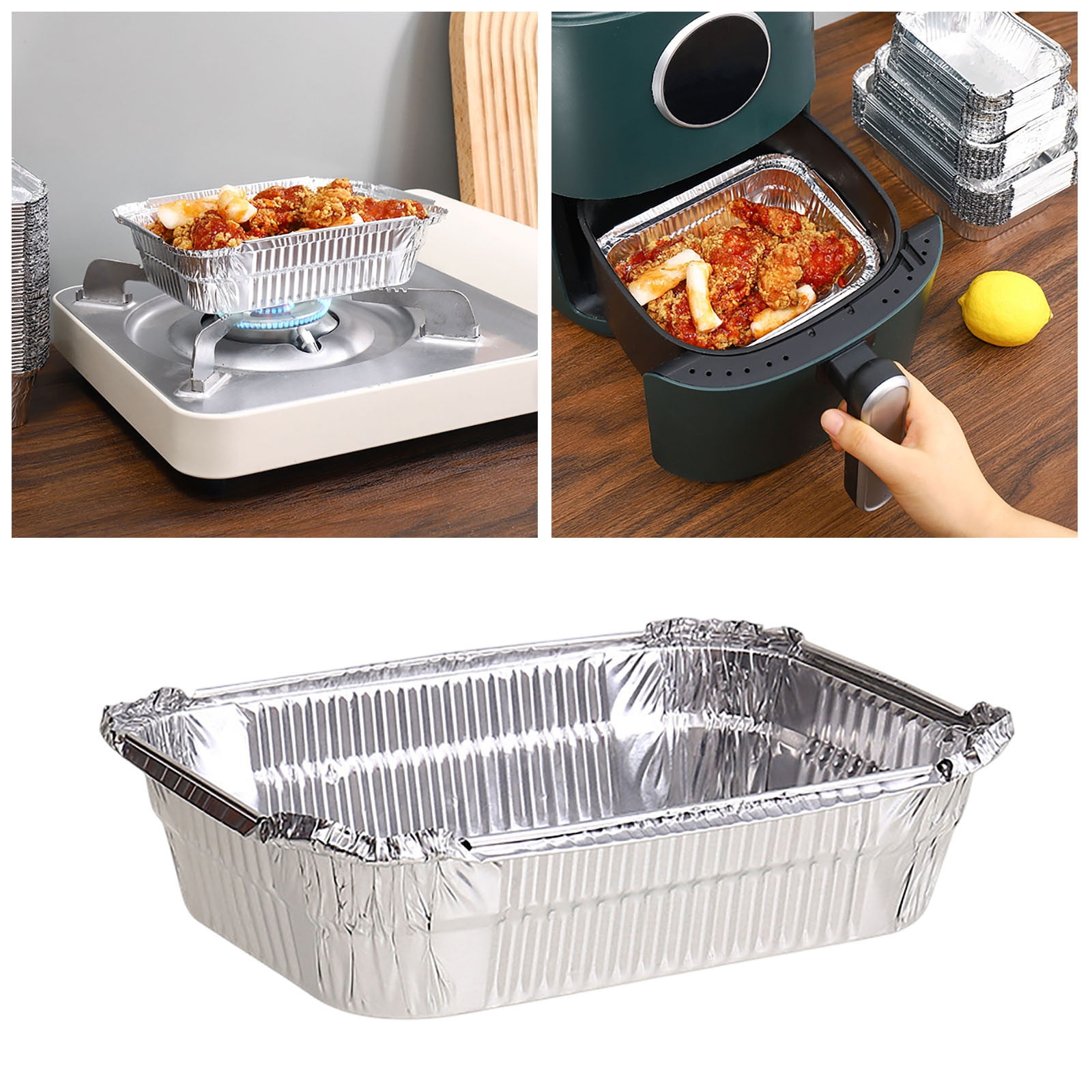 Disposable Aluminum Grill Liners - Heavy Duty BBQ Pans & Broiler Pans ...